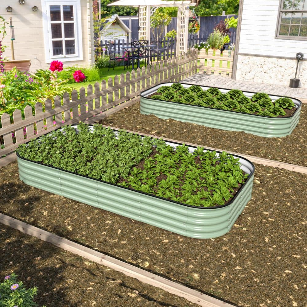 Have a question about VEIKOUS Olive Green Galvanized Steel Raised ...