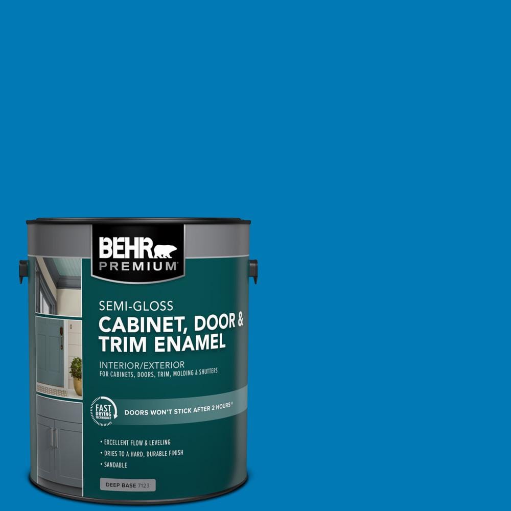 BEHR PREMIUM 1 gal. #P500-6 Deep River Semi-Gloss Enamel Interior ...