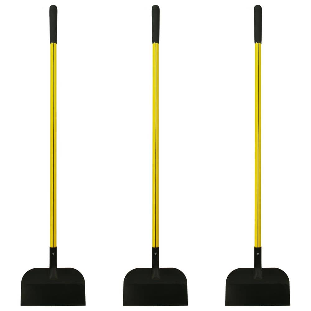 Nupla 54 in. Fiberglass Handle Multi-Purpose Steel Scraper Shovel with ...
