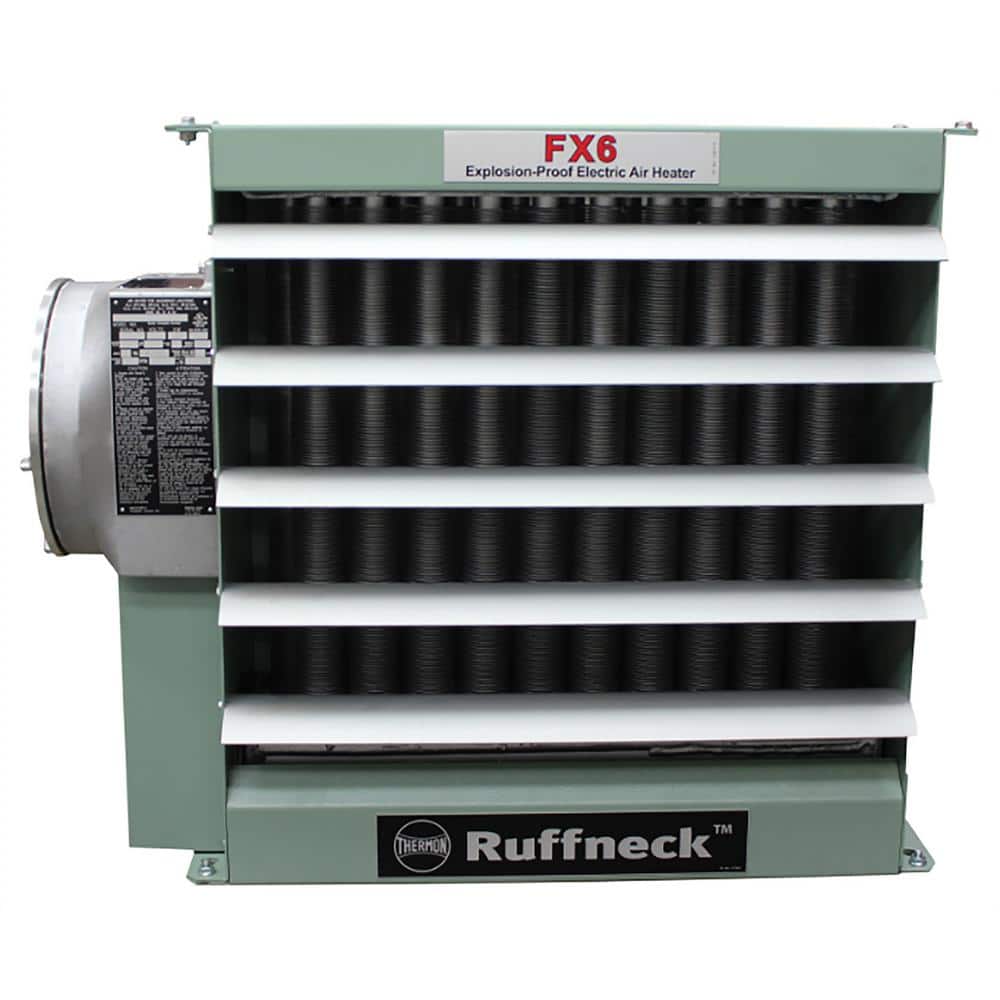 RUFFNECK FX Series 25,600 BTU Explosion-Proof Forced Air Space Heater c/w Thermostat, Electric ...
