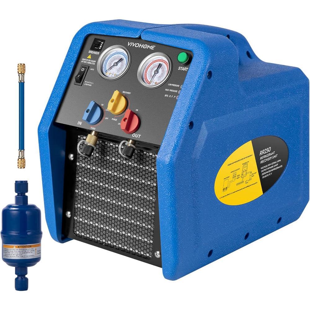 VIVOHOME R1234yf R32 3/4 HP Portable Refrigerant Recovery Machine for ...