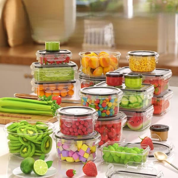 Numhew 40-Piece Food Storage Containers with Lids Airtight (20 ...