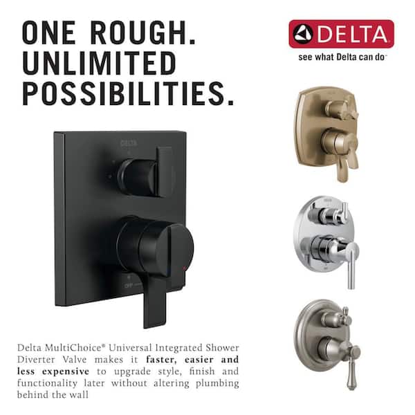 Delta MultiChoice Universal Rough-In Kit with Integrated Diverter ...