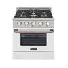 Kucht 30 in. 4.2 cu. ft. Dual Fuel Range with Gas Stove and Electric ...