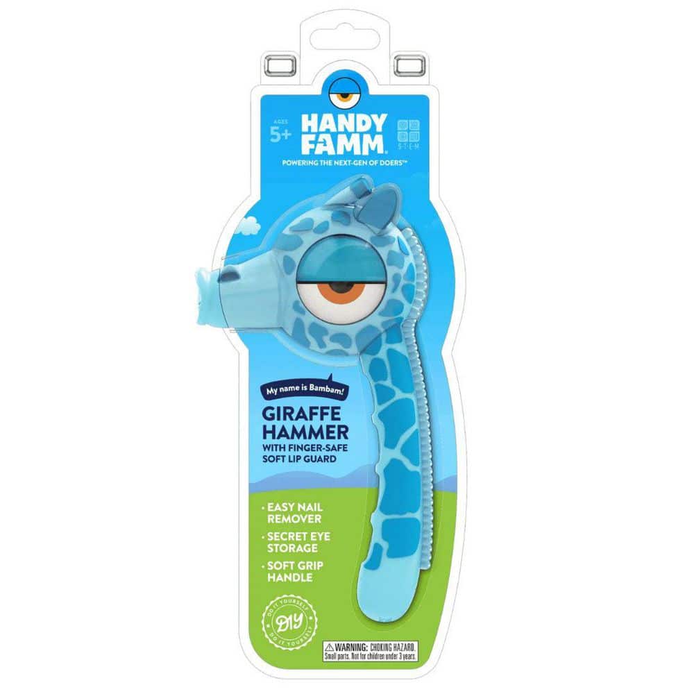 HANDY FAMM BamBam Giraffe 10.4 oz. Steel Claw Hammer with 13.6 in ...