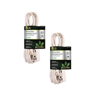 GoGreen Power 9 ft. 18/2 3-Outlet Foot Switch Extension Cord, Green GG ...