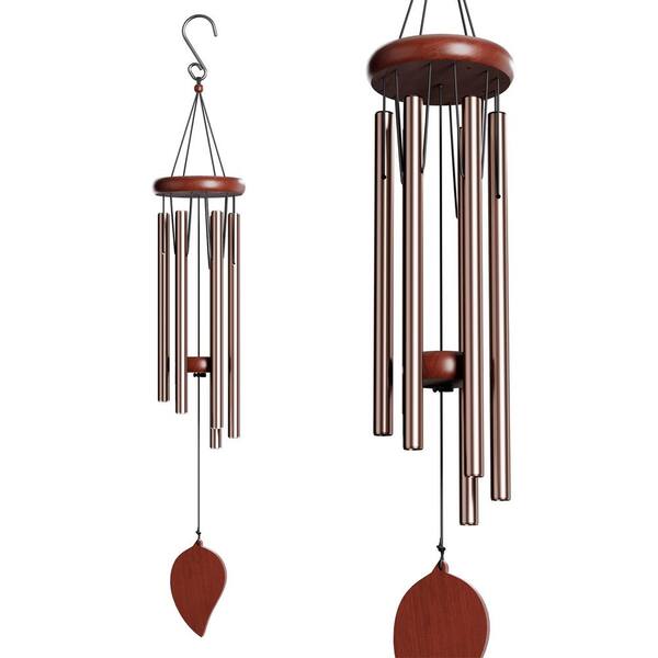 Primehome 32 in. H Aluminum Wind Chimes with Deep Soothing Tone Perfect ...