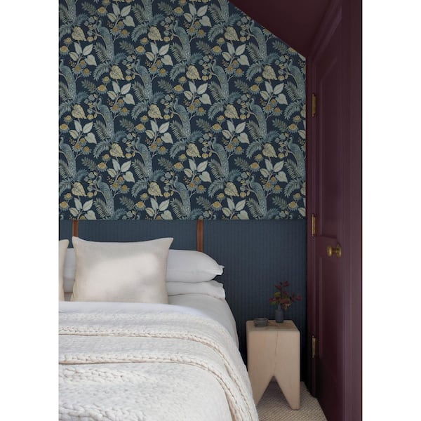 CHRIS LOVES JULIA Geneva Dark Blue Peacock Paradise Wallpaper 4173 ...