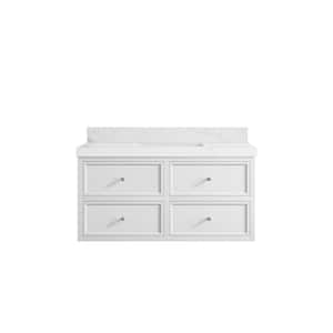 Willow Collections Roswell Floating 36 in. Single Sink Freestanding ...