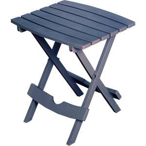 FORCLOVER Plastic Outdoor Adirondack Portable Folding Side Table in ...