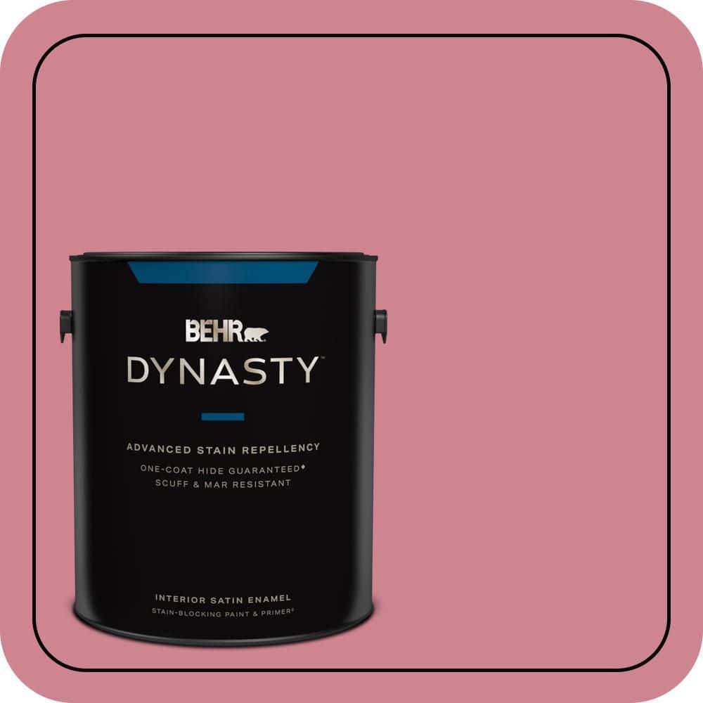 BEHR DYNASTY 1 gal. #130D-4 Rose Sachet Satin Enamel Interior Stain ...