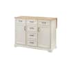 Home Decorators Collection Ivory Kitchen Island with Natural Butcher ...