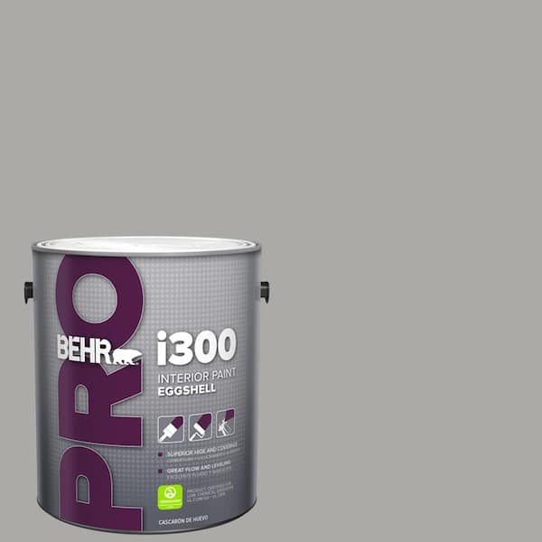 BEHR PRO 1 gal. #PPU18-14 Cathedral Gray Eggshell Interior Paint ...