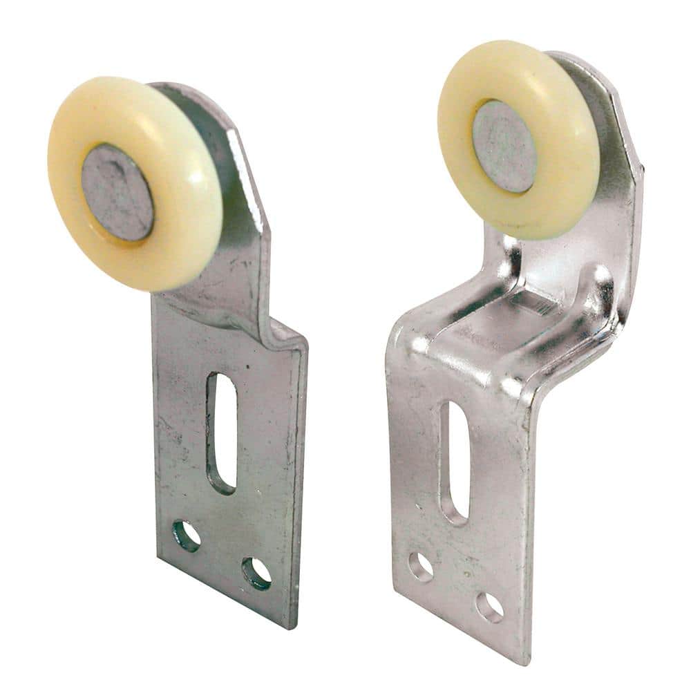 Prime-Line Sliding Closet Door Roller Kit 1 in. Nylon Wheels. Front ...