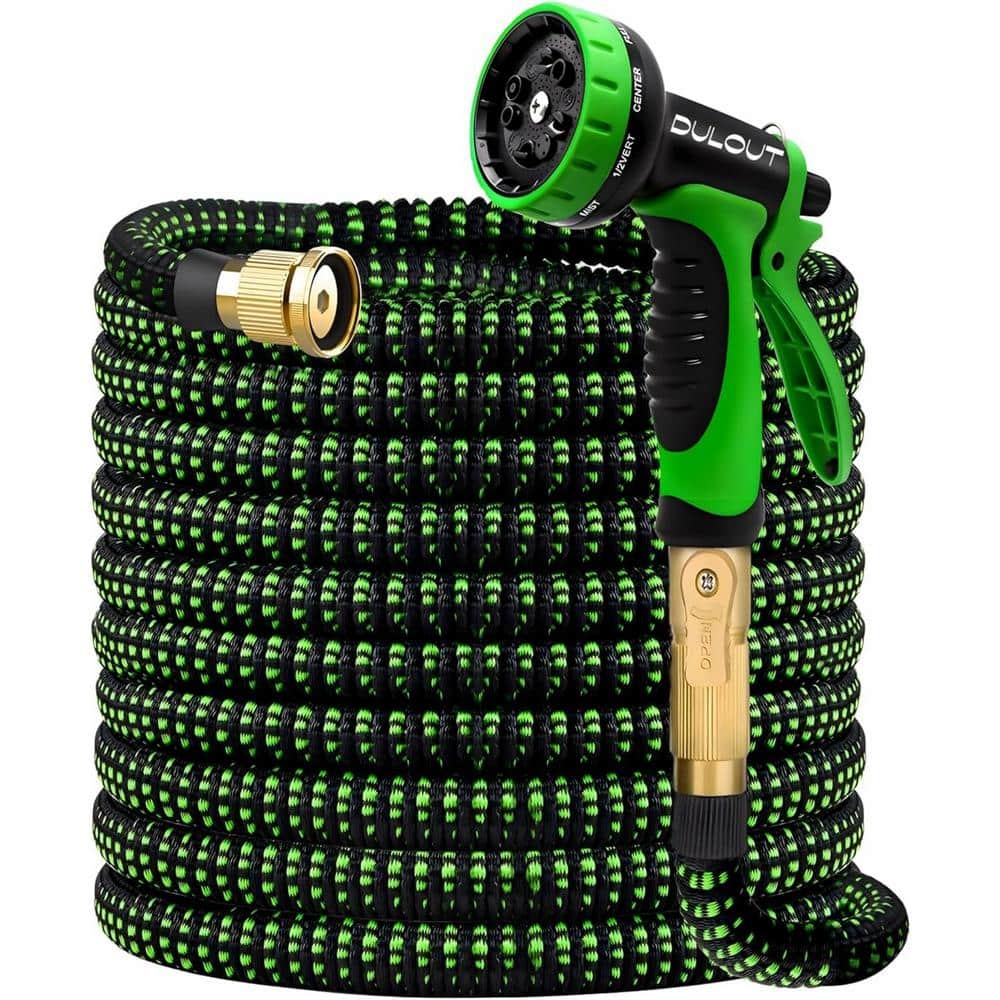 COOLSHARK 3/4 in. x 75 ft. Light Expandable Garden Hose W/ Storage Bag ...