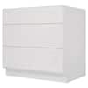 HOMEIBRO 36 in. Wx24 in. Dx34.5 in. H in Raised Panel Dove Plywood ...