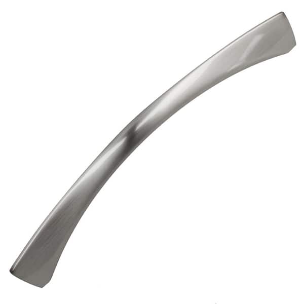 GlideRite 6-1/4 in. Center-to-Center Modern Art Deco Curved Satin ...