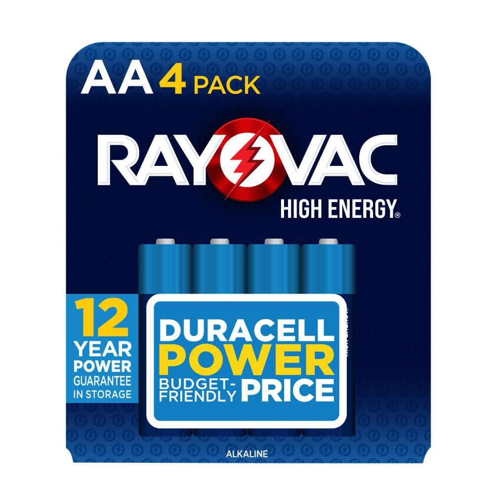 Rayovac High Energy AA Batteries (4-Pack), Double A Alkaline Batteries ...