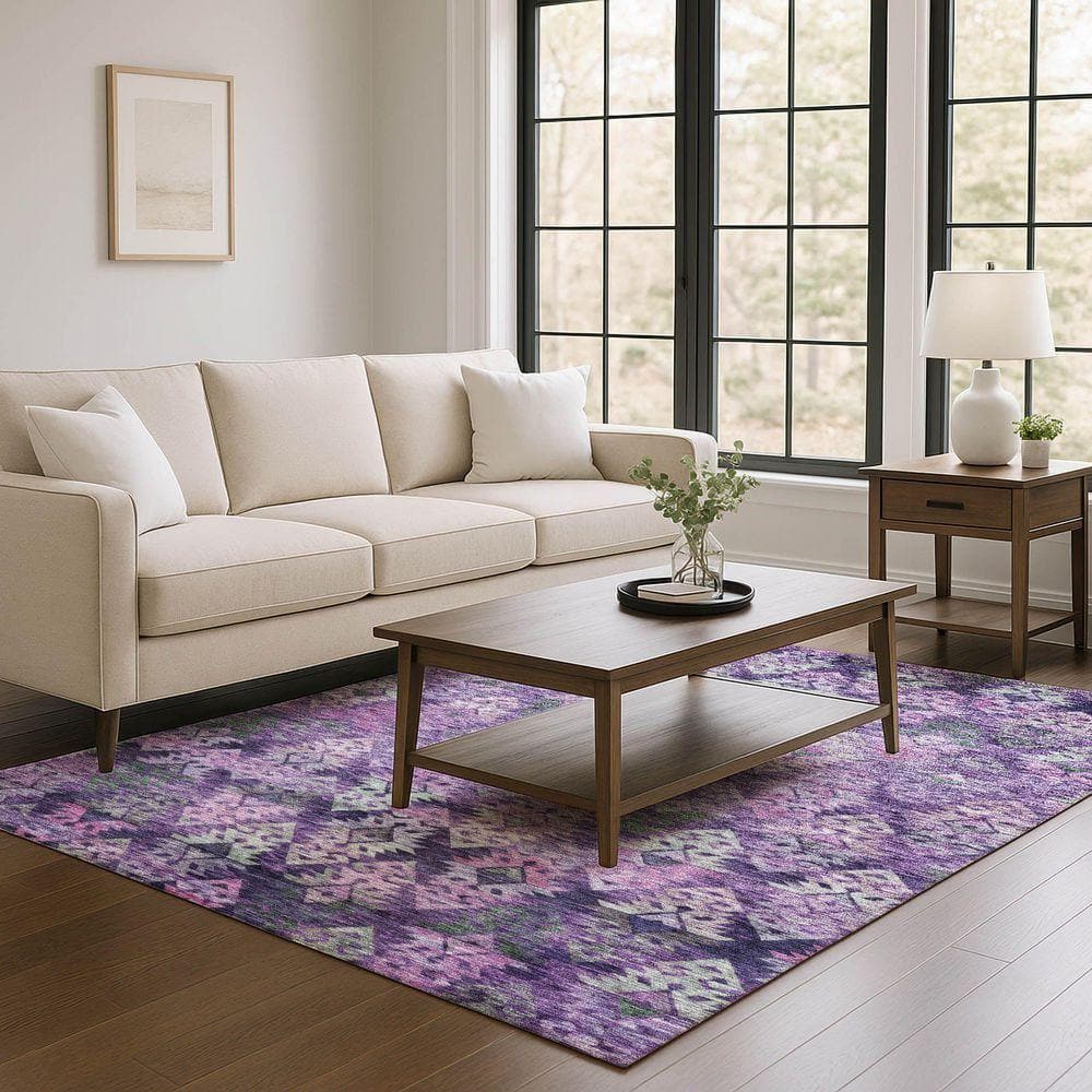 Addison Rugs Mayfield Premium Machine Washable Abstract AMF1637 ...