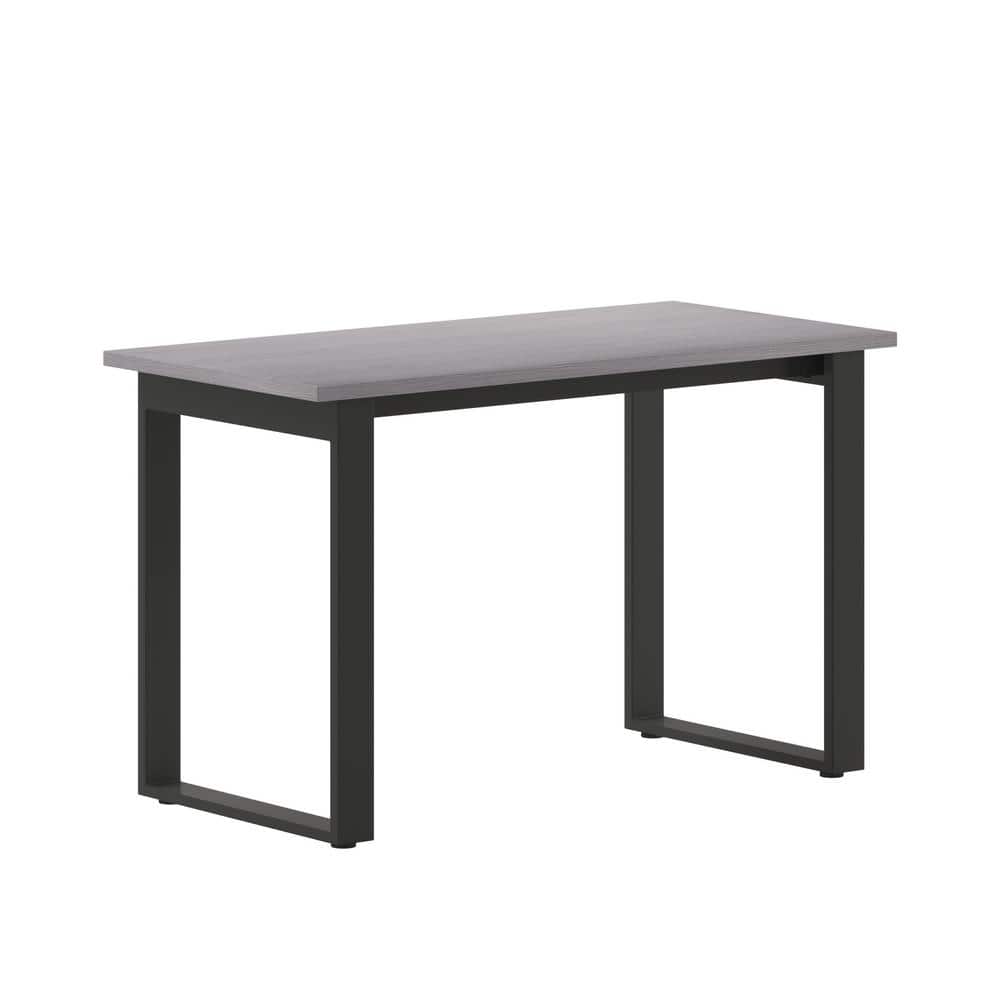Carnegy Avenue 24 in. Rectangle Gray Oak Engineered Wood Executive Desk ...