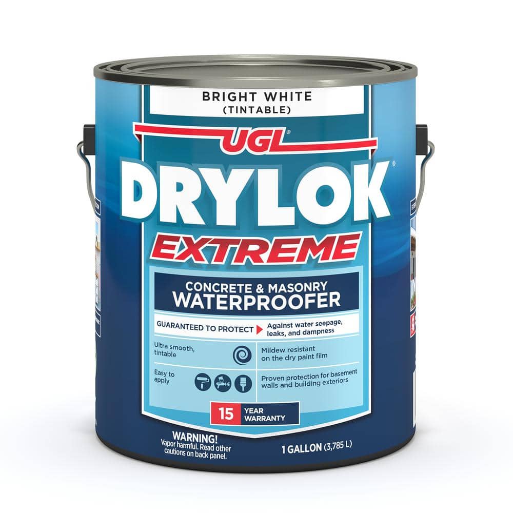 DRYLOK Extreme 1 gal. Bright White Flat Latex Interior/Exterior ...