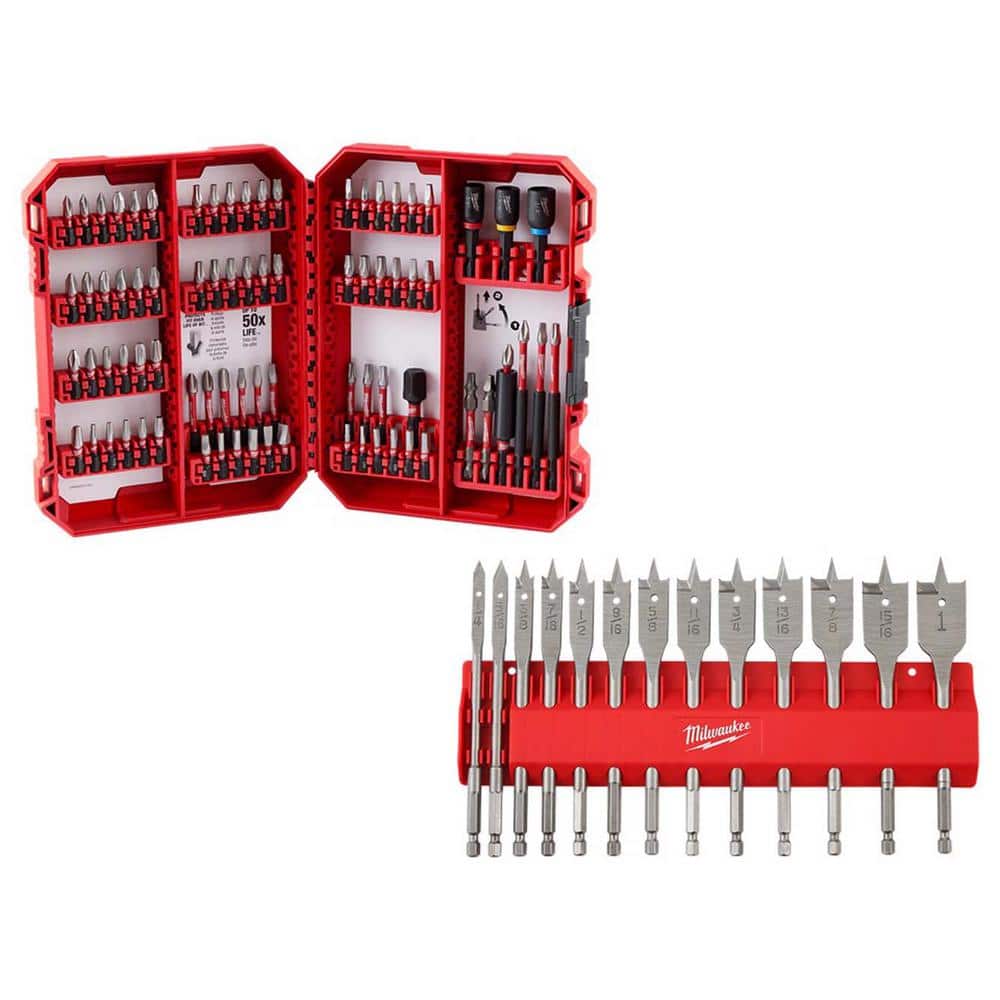 Milwaukee SHOCKWAVE Impact-Duty Alloy Steel Screw Driver Bit Set with ...