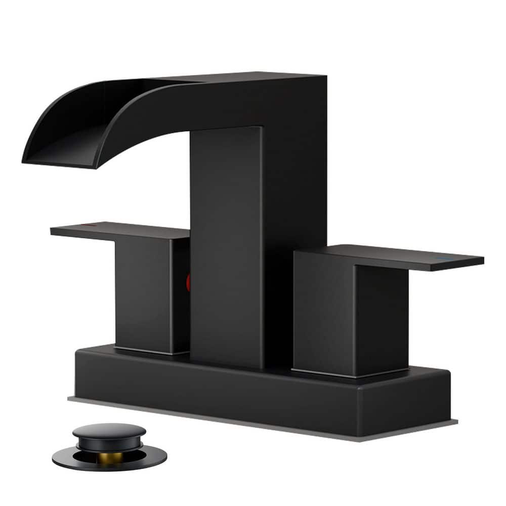 Forious pro 4 in. Centerset Double Handle Bathroom Faucet with ...