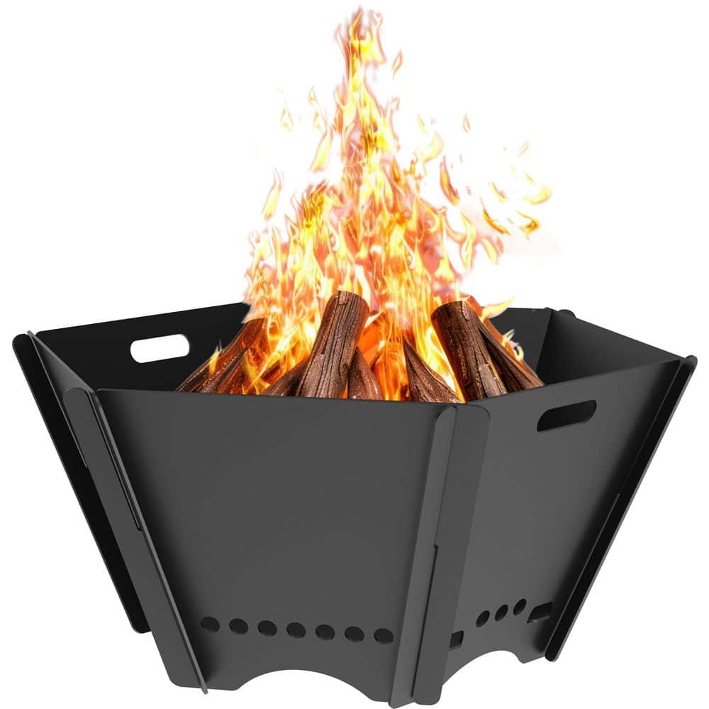 TARTER Medium Portable 23.5 in. Steel Fire Pit FPP24BL - The Home Depot