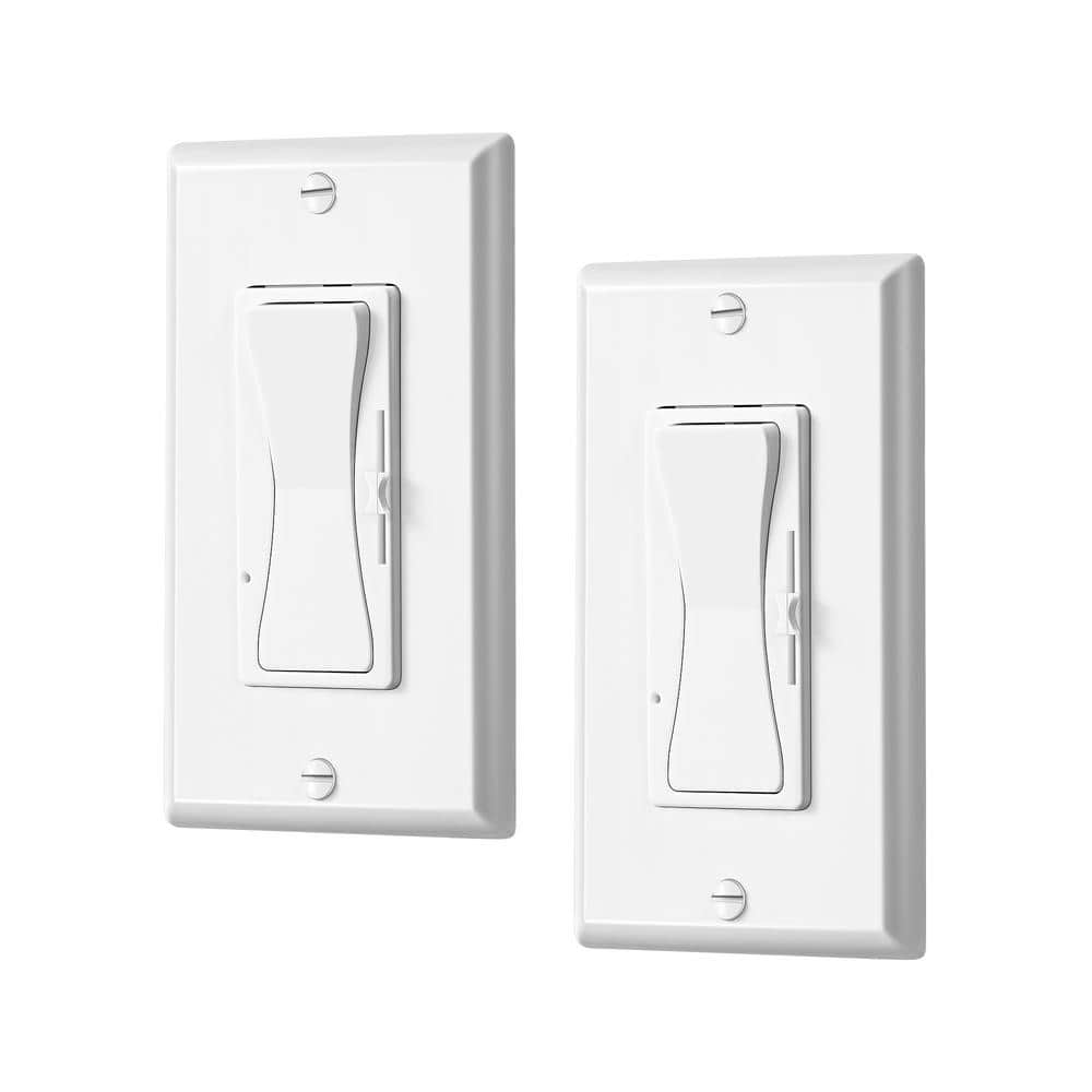DEWENWILS White ON/Off Rocker Switch, Single-Pole/3-Way Dimmer Switch ...