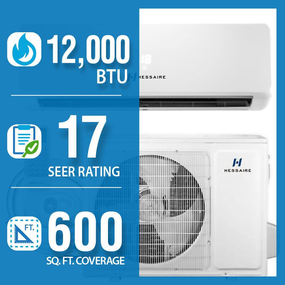 Buy DIY 12,000 BTU 1-Ton Ductless Mini Split Air Conditioner and Heat ...