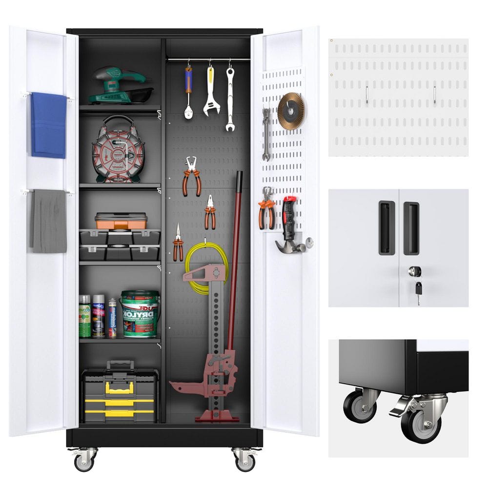 Have a question about Kaikeeqli 31 in. W x 71 in. H x 16 in. D Metal ...