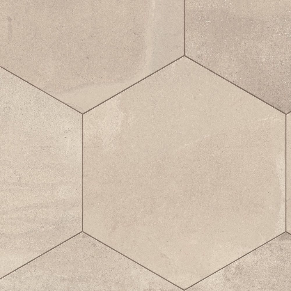Merola Tile Argillos Hex Arena 21 in. x 24 in. Porcelain Floor and Wall ...