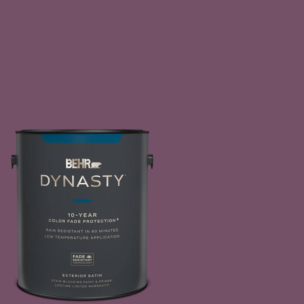 BEHR DYNASTY 1 gal. #690D-7 Radicchio Satin Enamel Exterior Stain ...