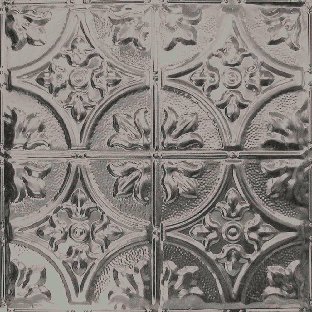 AMERICAN TIN CEILINGS Pattern #2 in Unfinished 2 ft. x 2 ft. Nail Up ...