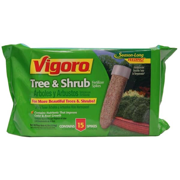 Vigoro Tree and Shrub Fertilizer Spikes (15-Count) 153205 - The Home Depot