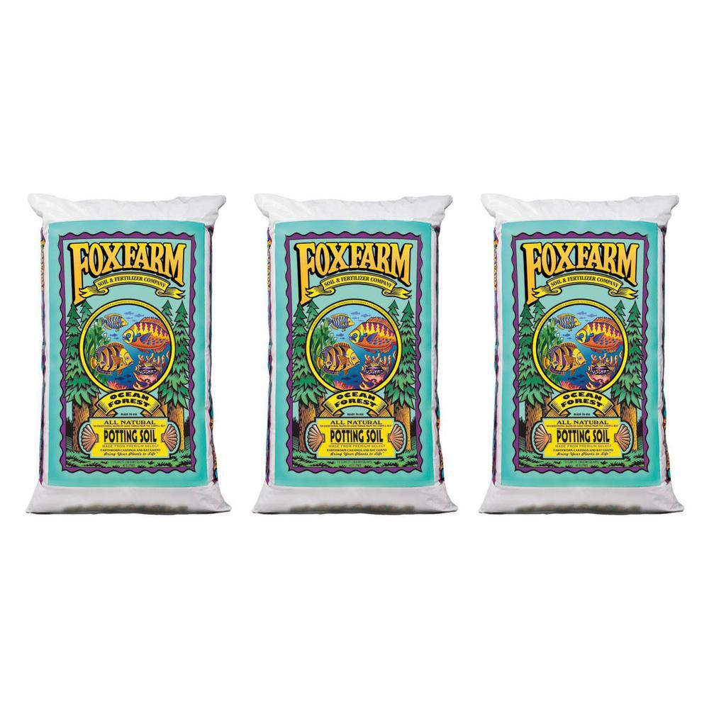 Hydrofarm FoxFarm 40 lbs. Ocean Forest Plant Garden Potting Soil Mix (3 ...