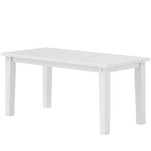 Outsunny HDPE Outdoor Coffee Table, All-Weather Rectangle Patio Coffee ...