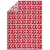 PLAYA RUG Amsterdam Design 6 ft. x 9 ft. Size Red & White 100% Eco ...