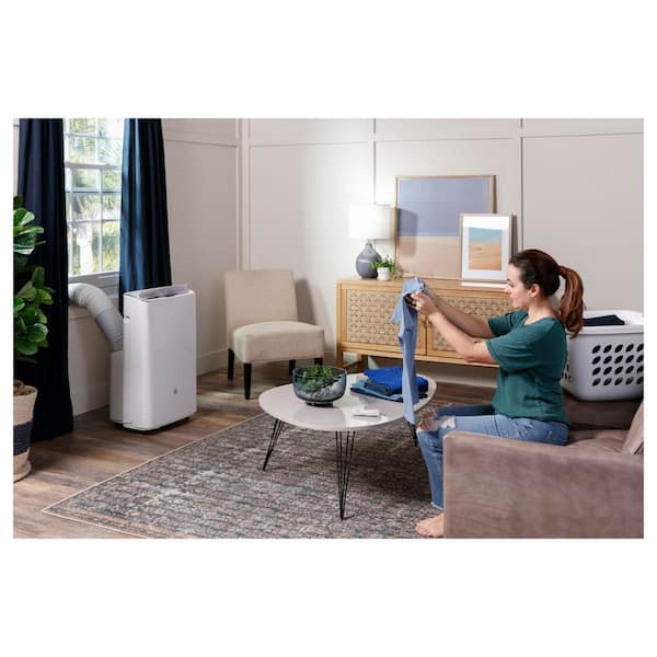 GE 9,800 (DOE) BTU Portable Air Conditioner for 550 sq. ft. Medium ...