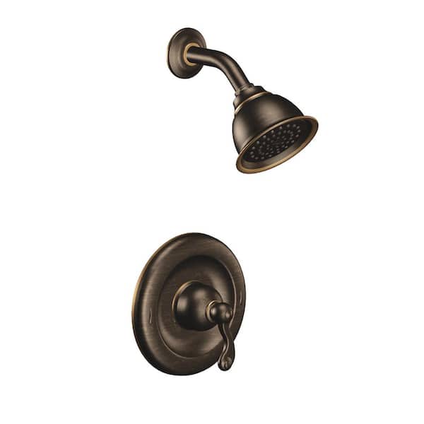 MOEN Traditional 1-Handle Shower Trim Kit in Mediterranean Bronze ...