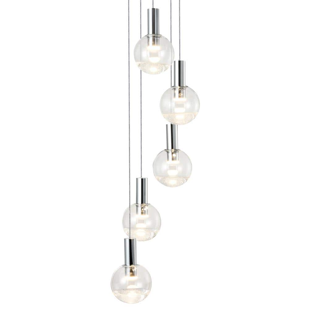 VONN Lighting Sienna 5-Light ETL Certified Integrated LED Hanging ...