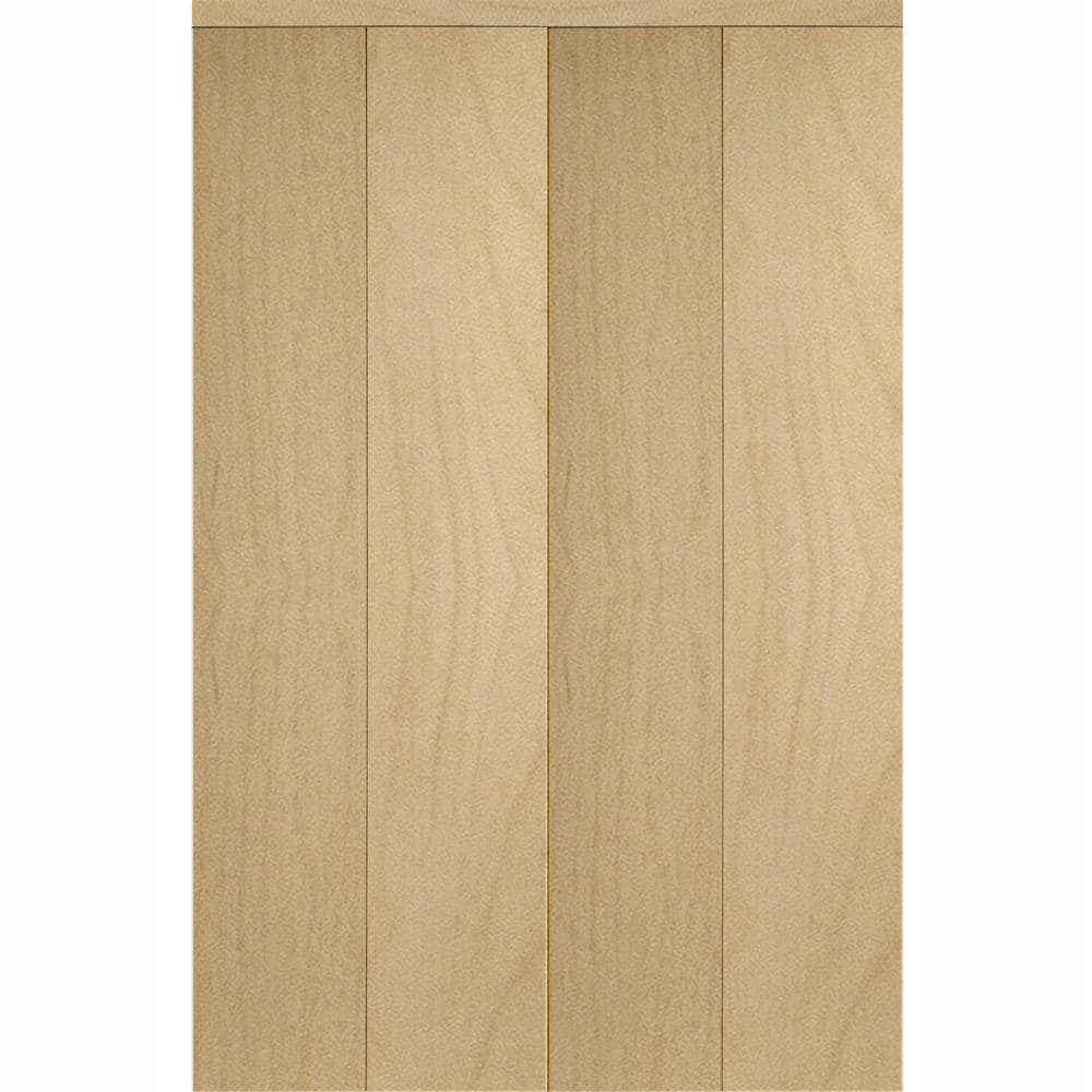 Impact Plus 90 in. x 84 in. Smooth Flush Stain Grade Maple Solid Core ...