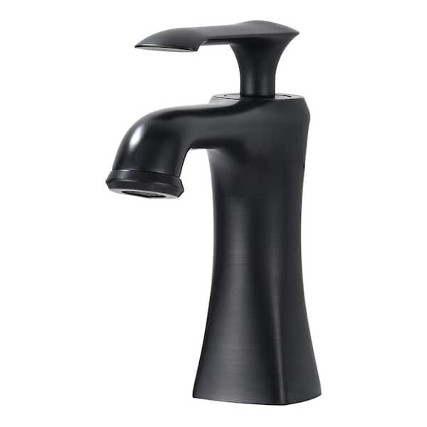 Pdpbath Single Handle Straight Spout Single Hole Bathroom Sink Faucet ...
