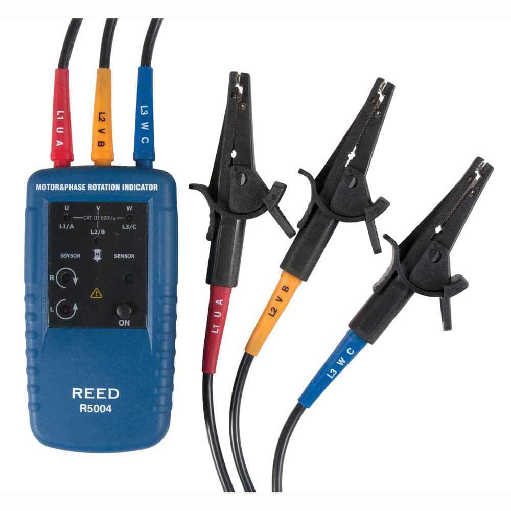 REED Instruments Motor Rotation and 3-Phase Tester R5004 - The Home Depot