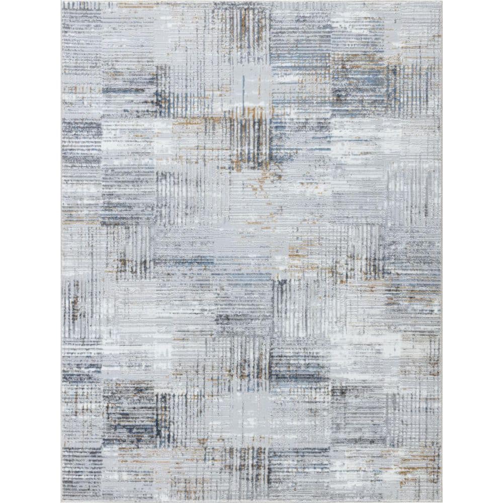 Nova Light Gray 5 ft. x 7 ft. Area Rug YQB186P181156 - The Home Depot