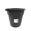 HDX 14 qt. Gray Round Plastic Cleaning Bucket with Steel Handle 8014G ...