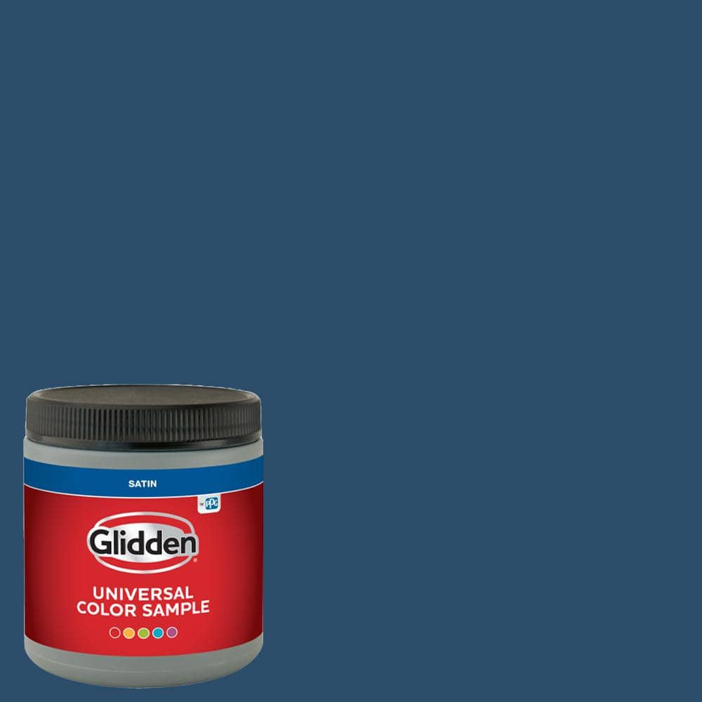 Glidden 8 oz. PPG1156-7 Celestial Blue Satin Interior Paint Sample PPG1156-7P-16SA - The Home Depot