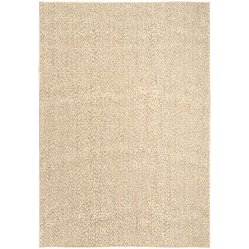 Nourison Tulum Cream 5 ft. x 7 ft. All-Over Design Contemporary Area ...