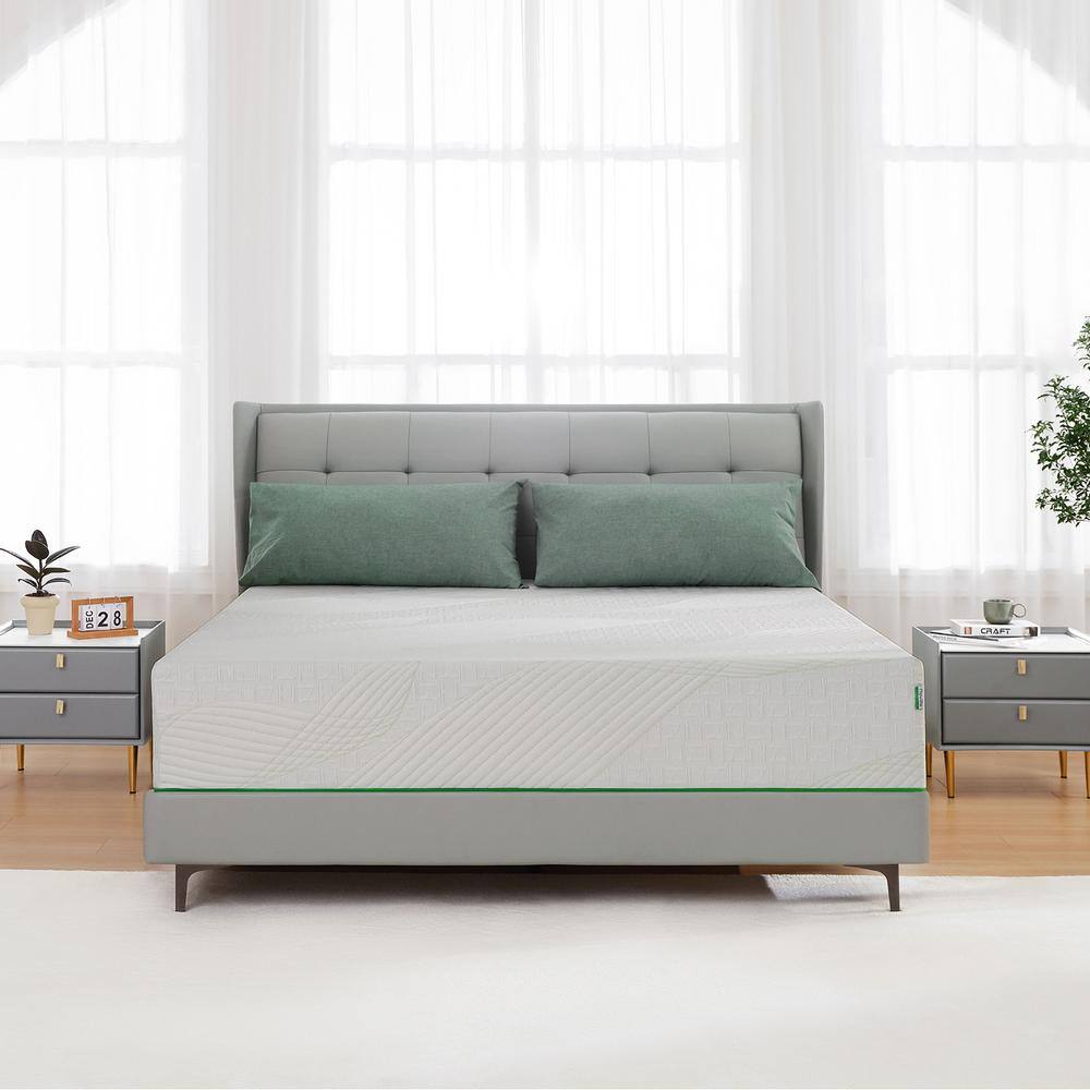 Novilla 10 in. Full Medium Cooling Gel Memory Foam Pressure Relief Bed ...