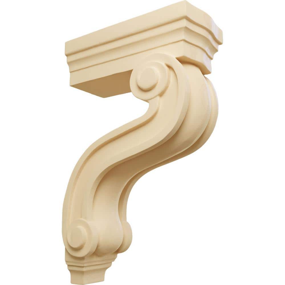 Ekena Millwork 3-7/8 in. x 8 in. x 13 in. Maple Los Angeles Hollow Back ...